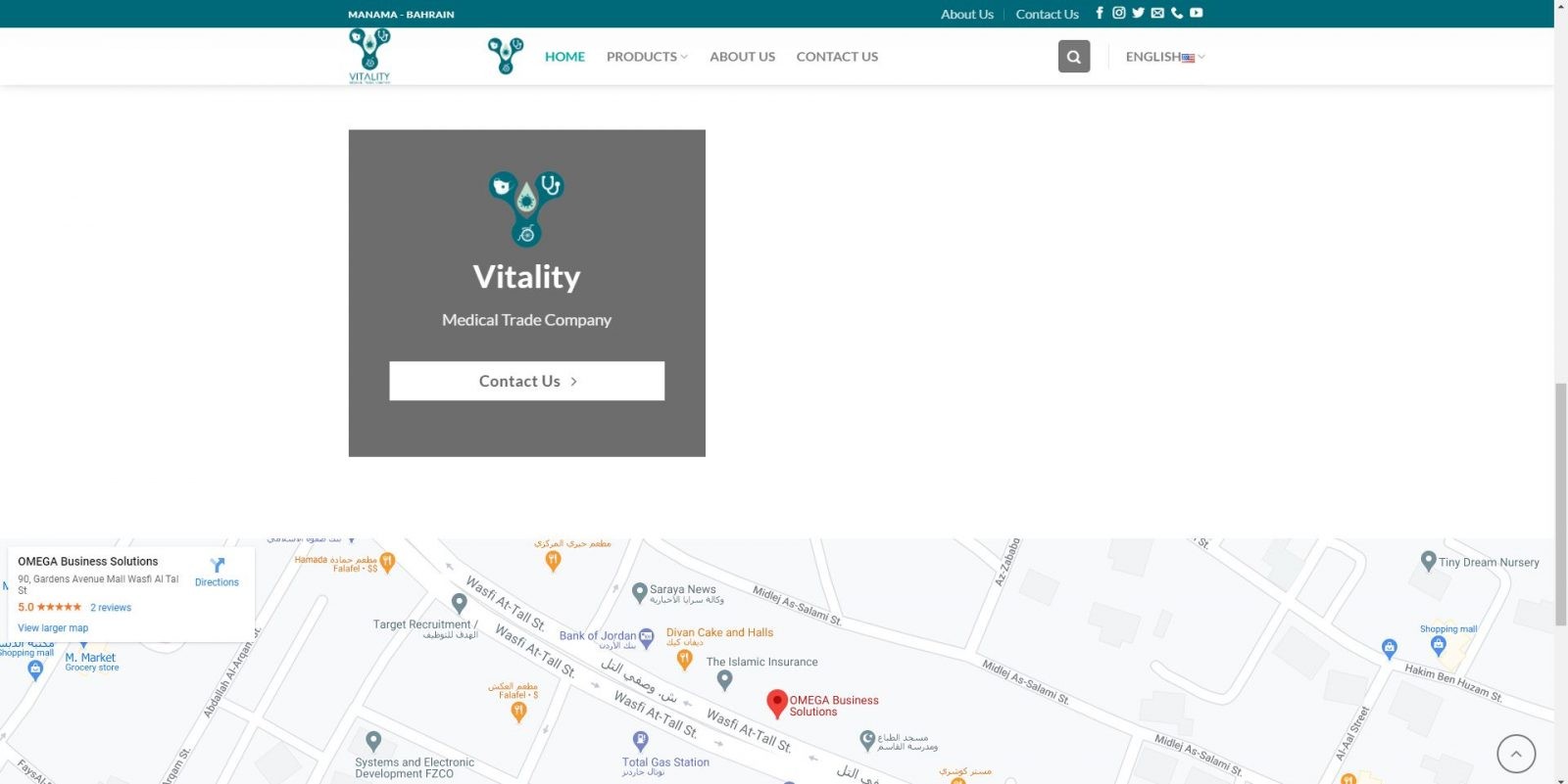 Vitality Website Design - OMEGA Business Solutions LLC